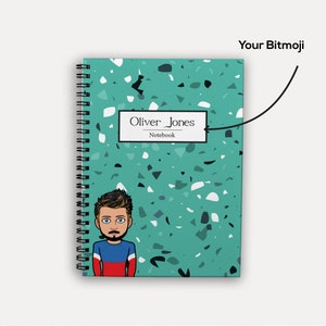 Personalised Bitmoji Notebook, Personalised Notebook, Journal, Notepad ...
