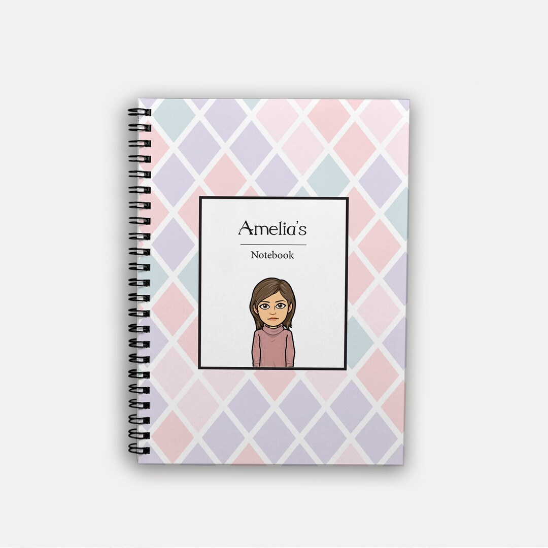 Personalised Bitmoji Notebook, Personalised Notebook, Journal, Notepad ...