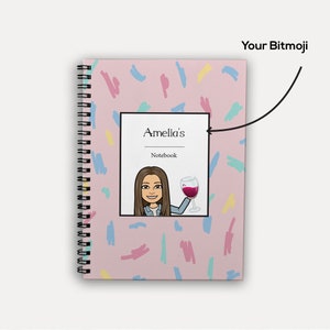 Personalised Bitmoji Notebook, Personalised Notebook, Journal, Notepad ...