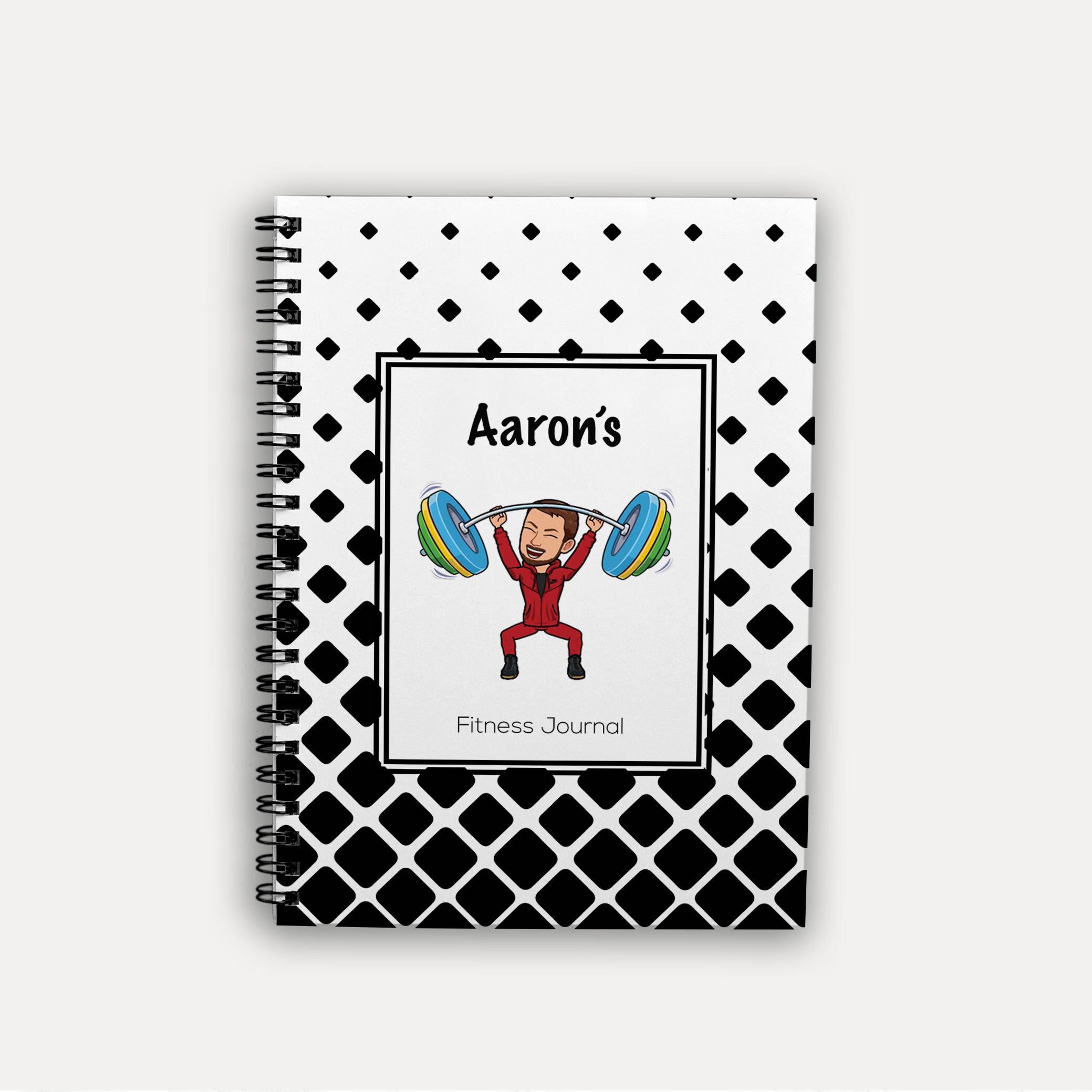 Personalised Bitmoji Gym Planner Workout Journal Weight Loss | Etsy