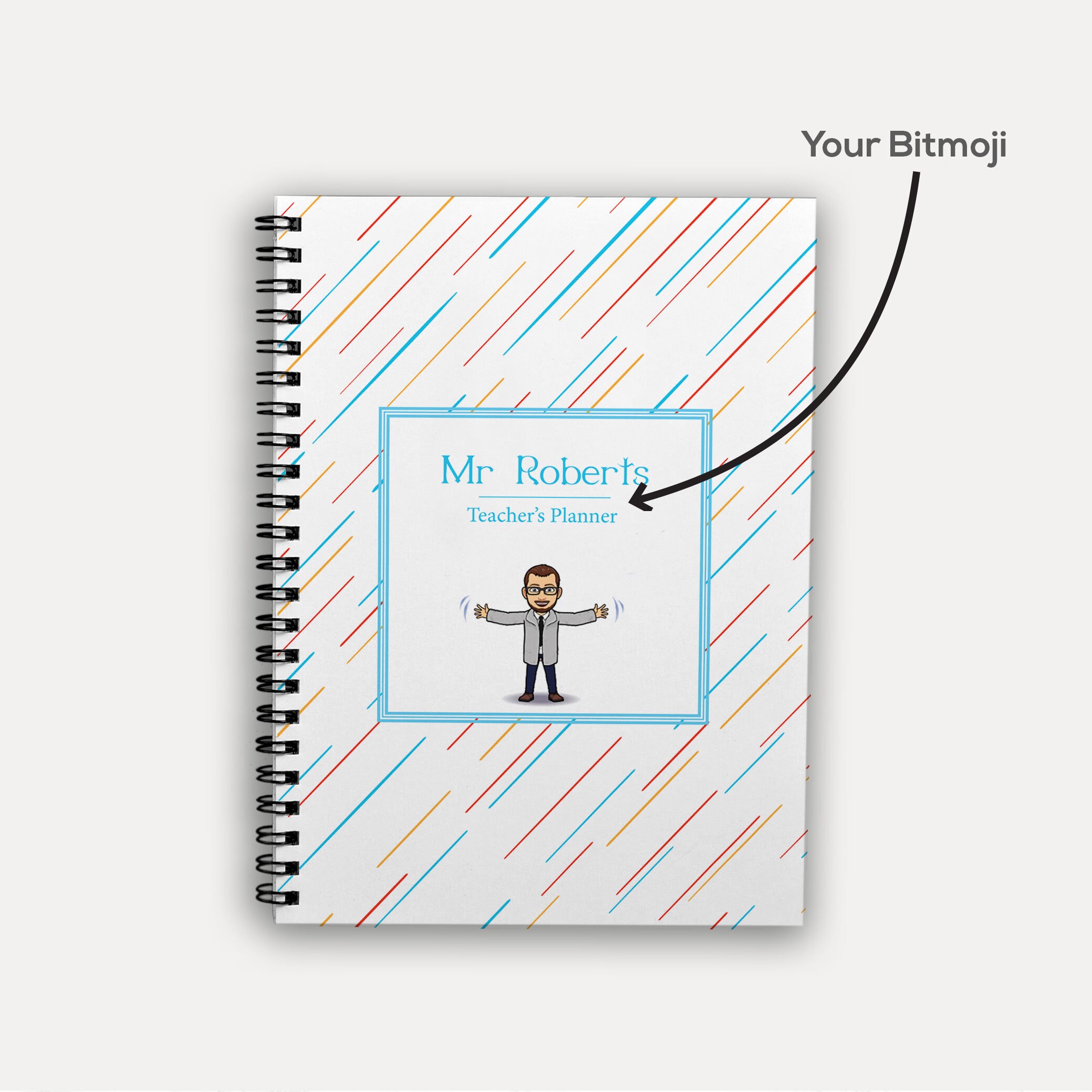 Personalised Bitmoji Lesson Planner Teacher Planner School | Etsy