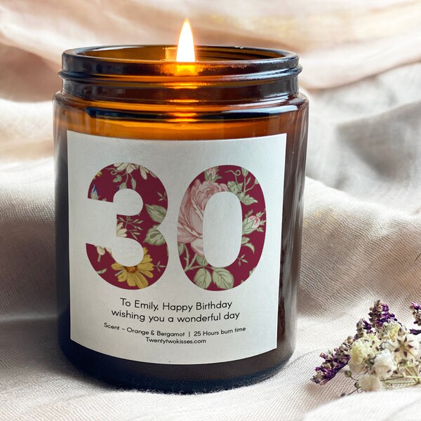 30th Birthday Candle - Etsy UK