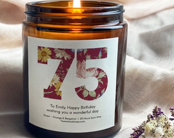 75th Birthday Candle - Etsy UK