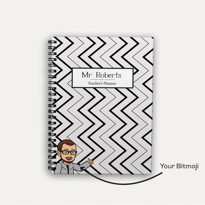Personalised Bitmoji Lesson Planner Teacher Planner School | Etsy