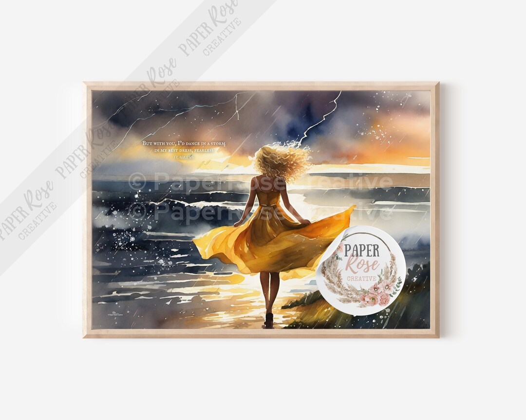 Dance in A Storm Taylor Unframed Art Print - Etsy
