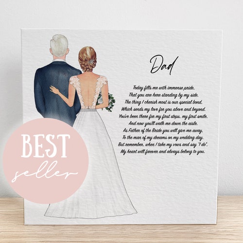 Father of the Bride Poem UNFRAMED Print. Personalised Father - Etsy UK