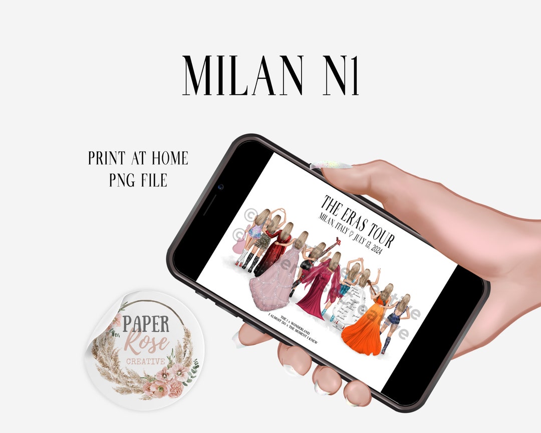 Taylor Eras Tour Lineup Milan N1 DIGITAL DOWNLOAD - Etsy