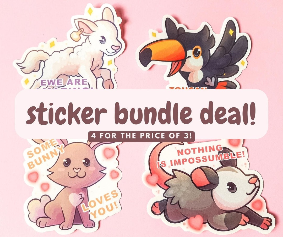 STICKER SET Pawsitive Affirmations / Animal Sticker Positive - Etsy