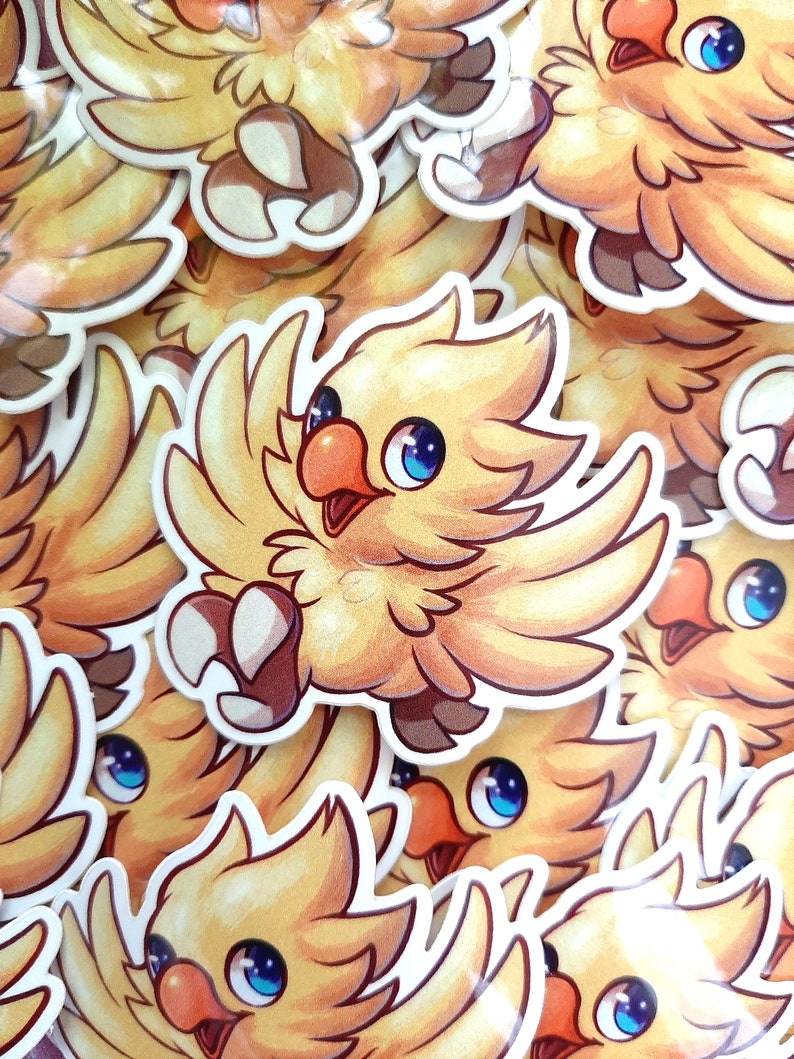 Little Alpha Chocobo Sticker / Cute Final Fantasy Sticker - Etsy