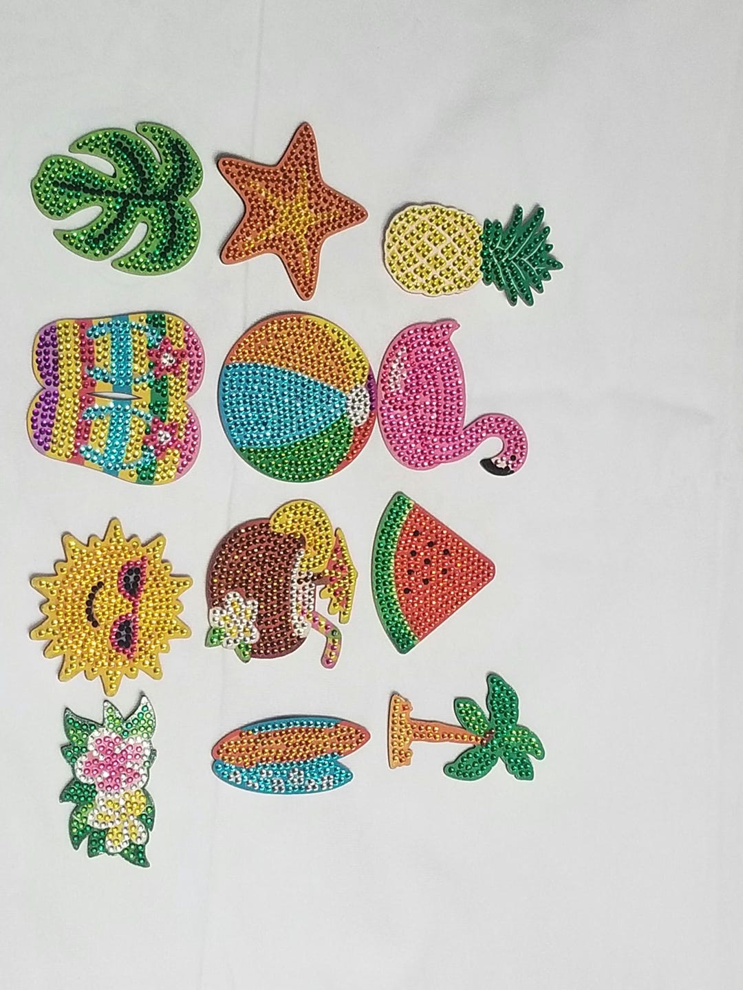 Set of 12 Diamond Dotz Summer Themed Magnets - Etsy
