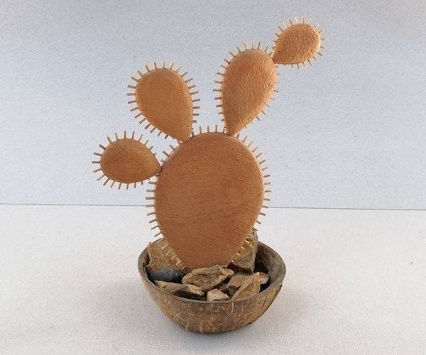 Wooden Cactus Decor, Wooden Sculpture Small, Wooden Art, Wooden ...