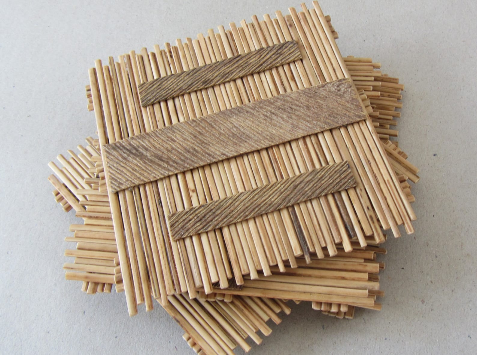 Coaster Made of Coconut Sticks and Husk With Holder - Etsy