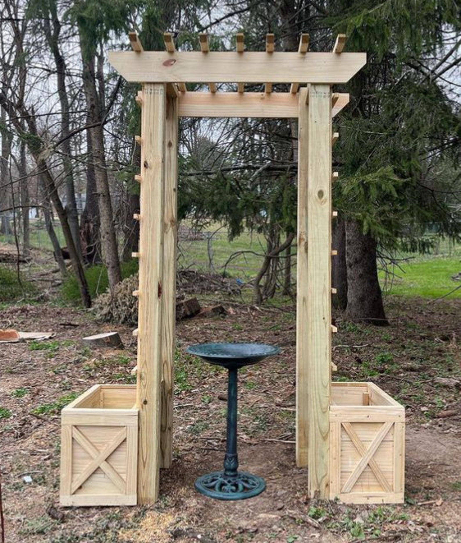 Trellised Arbor and Planter Plans - Etsy