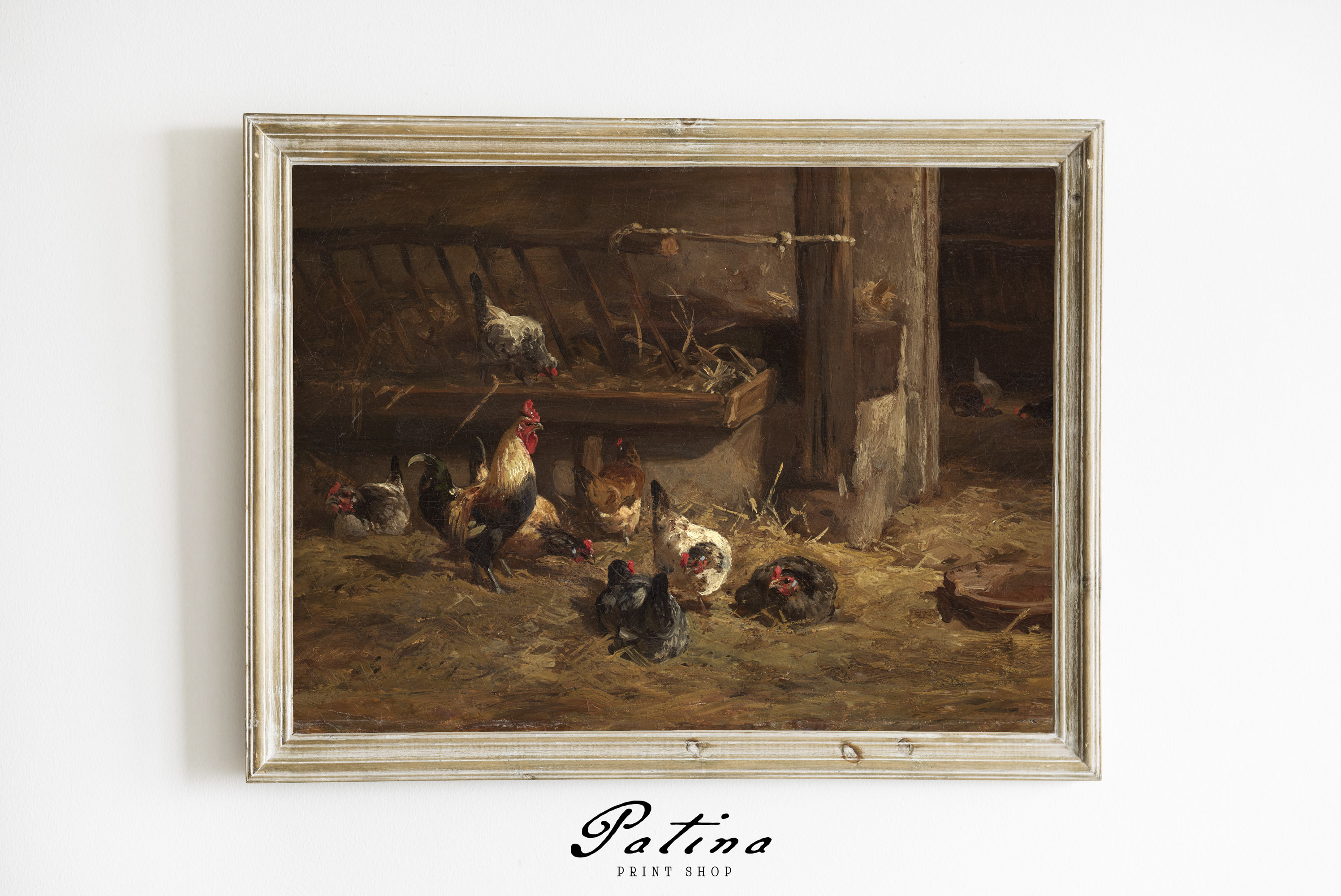 Chicken Landscape Wall Art - Etsy