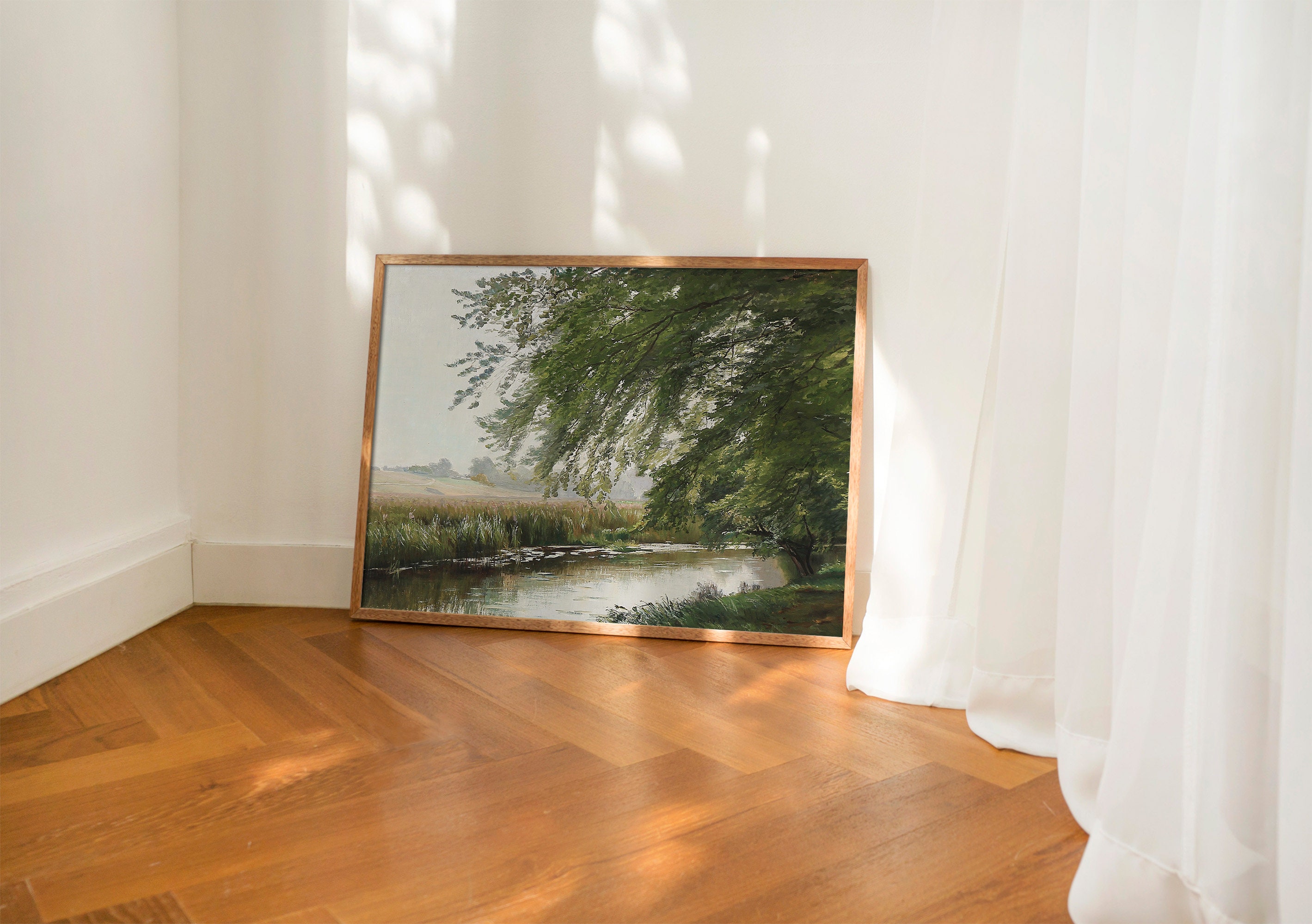 Vintage Landscape Print Forest Painting Antique Art Print - Etsy