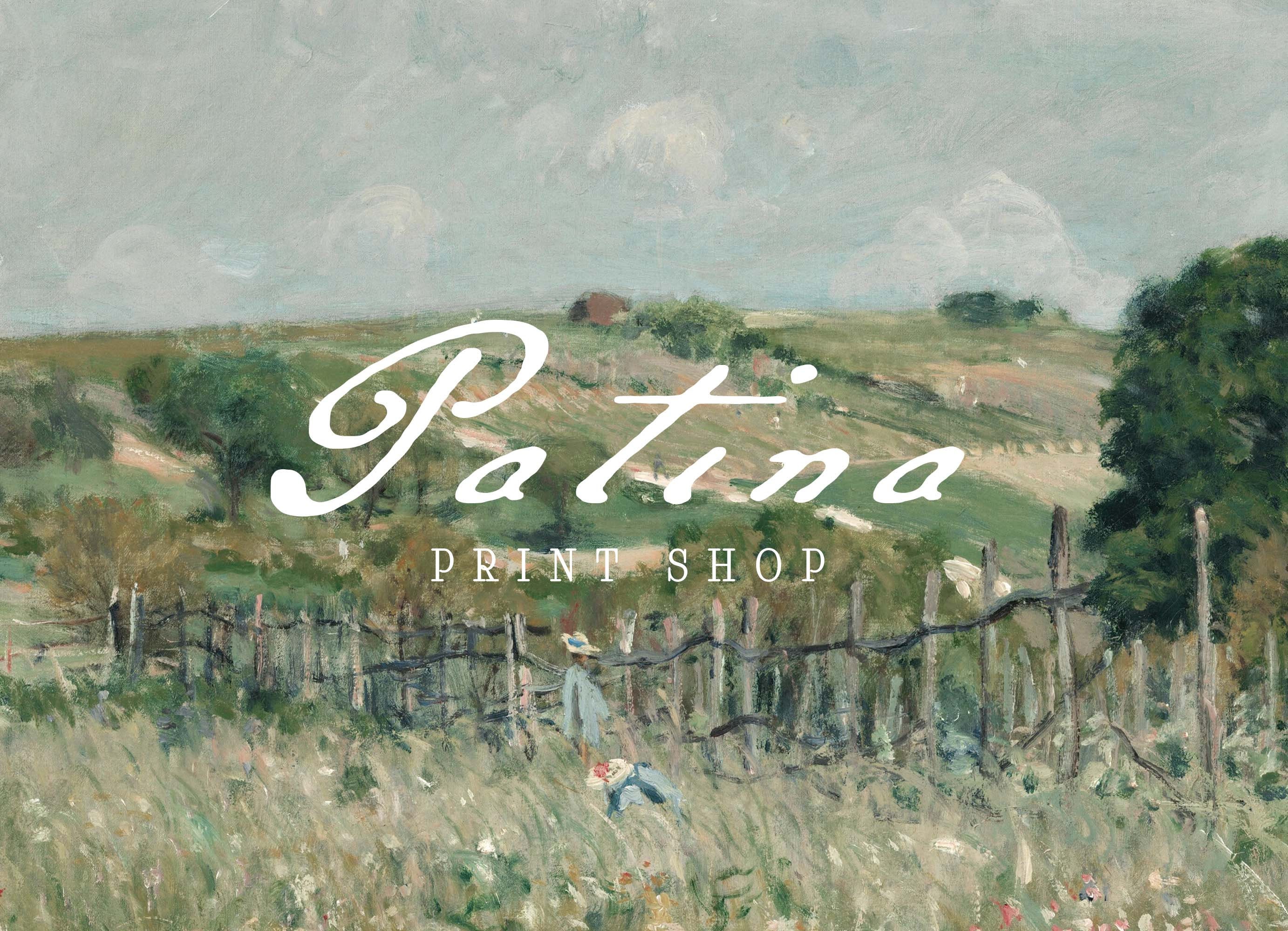 Country Landscape Print Vintage Landscape Painting Spring - Etsy