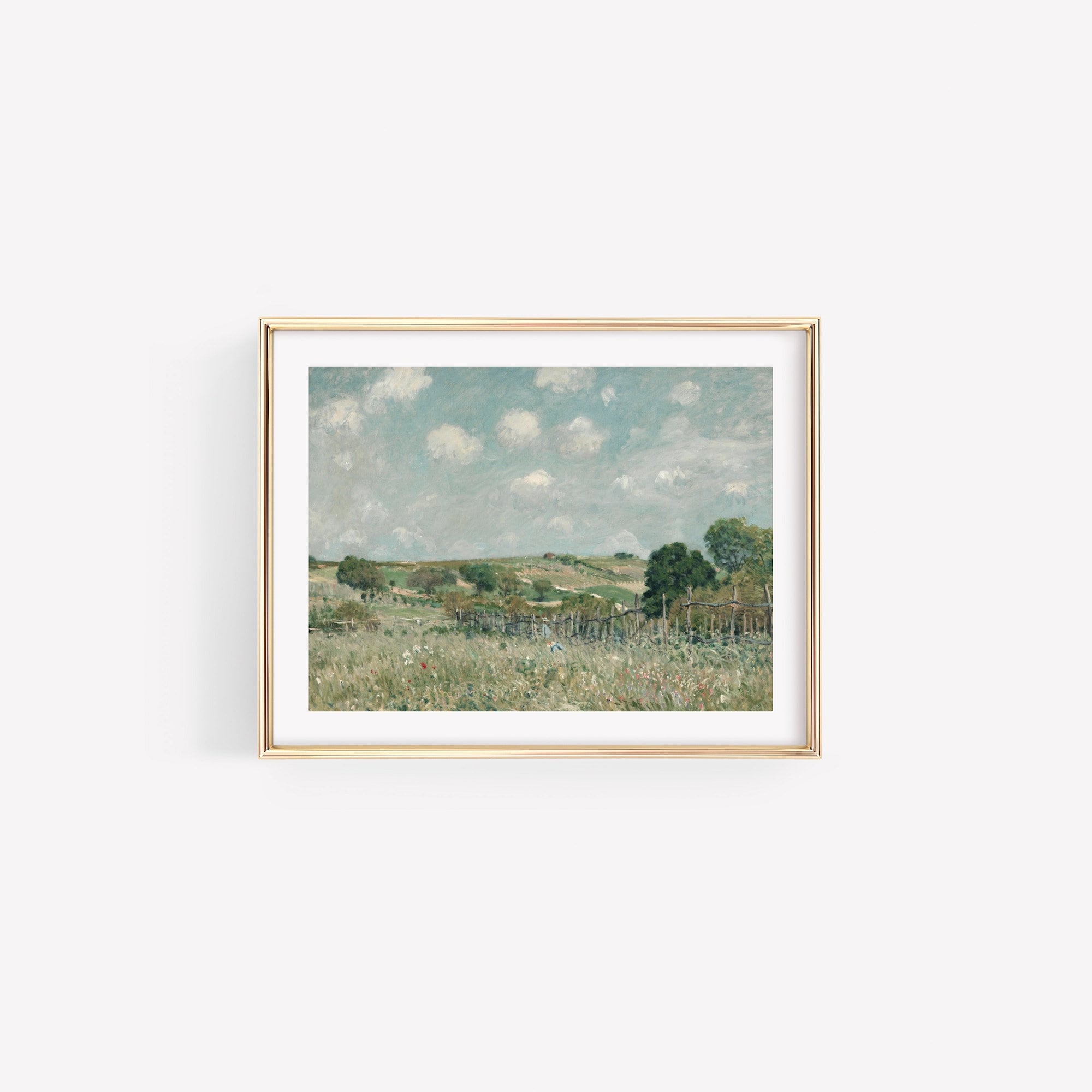 Country Landscape Print Vintage Landscape Painting Spring - Etsy