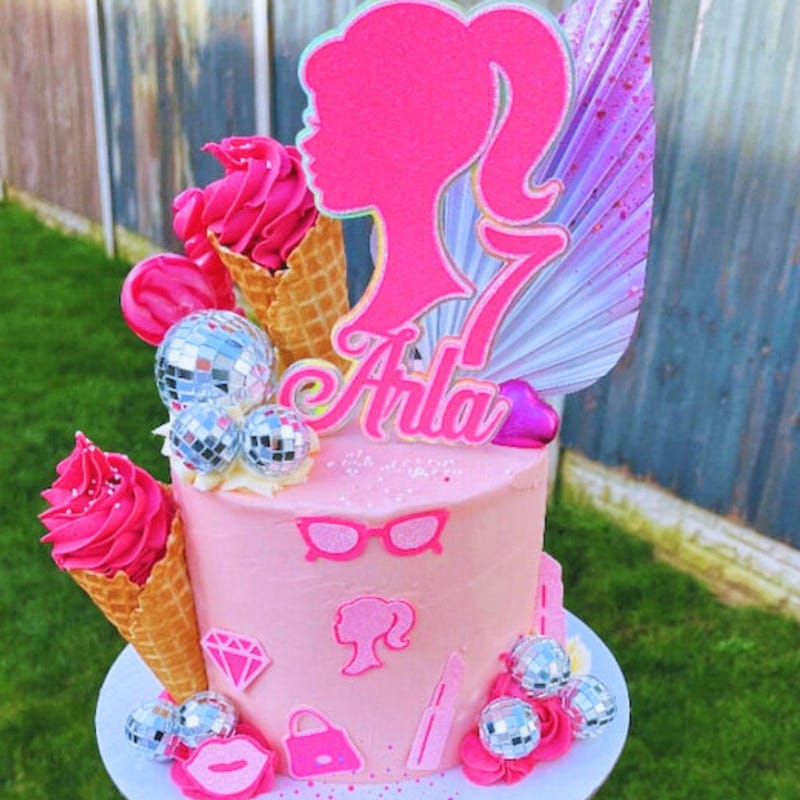 Topper Barbie Pink - Etsy UK