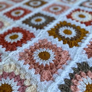 Autumn Granny Square Crochet Baby Blanket - Etsy