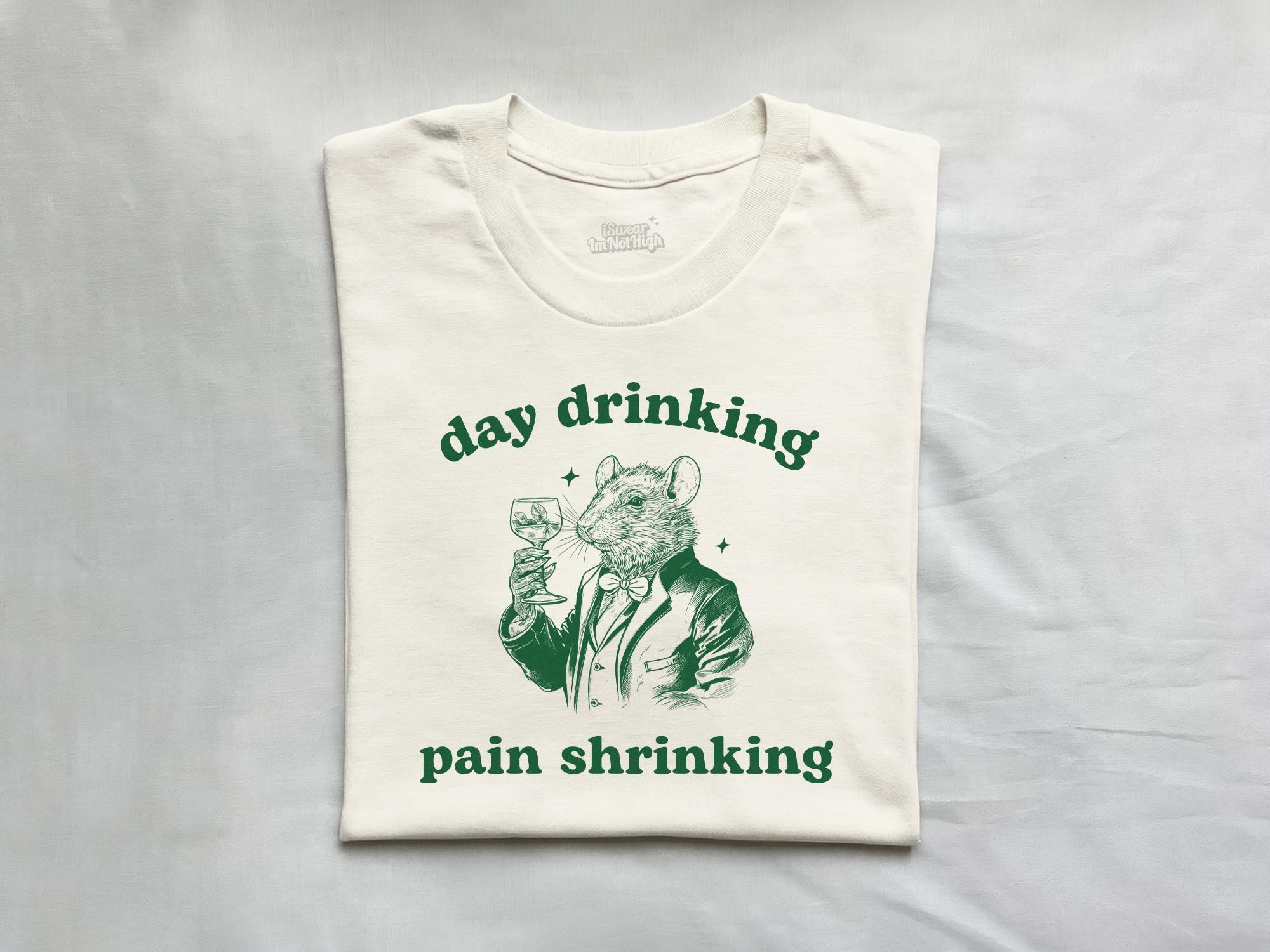 Day Drinking Pain Shrinking, Rat Meme T-shirt, Rat Shirt, Funny Y2K ...