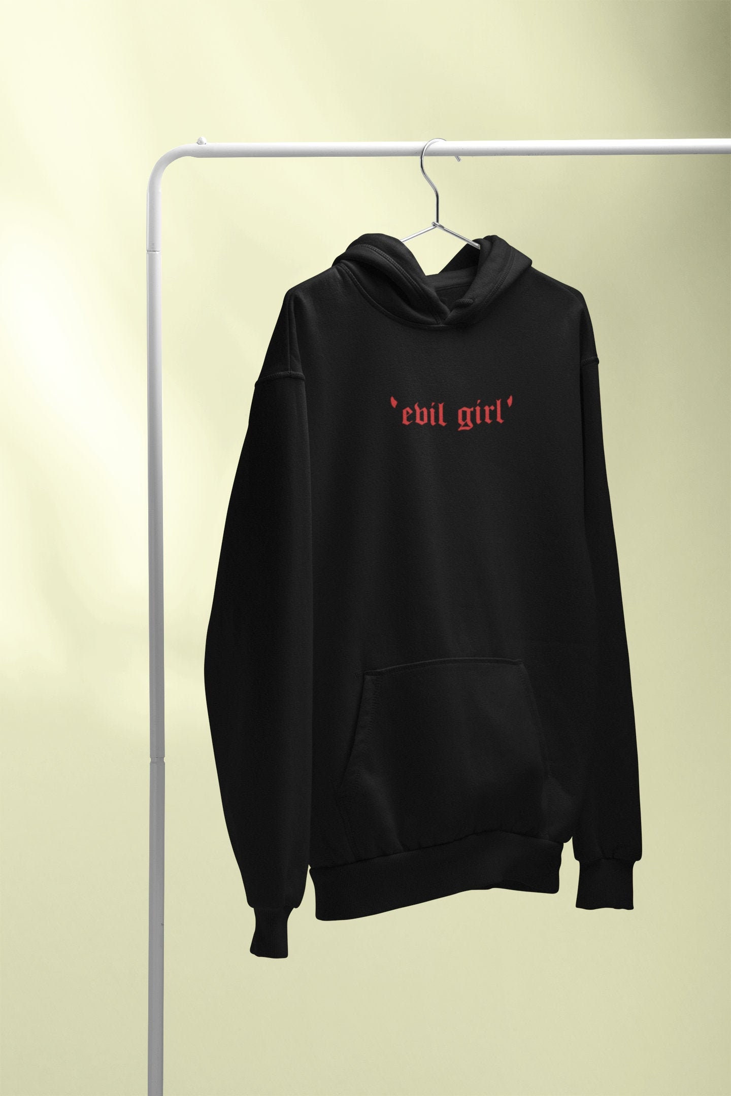Evil Girl Goth Hoodie goth Clothes Alt Clothing Mall Goth | Etsy