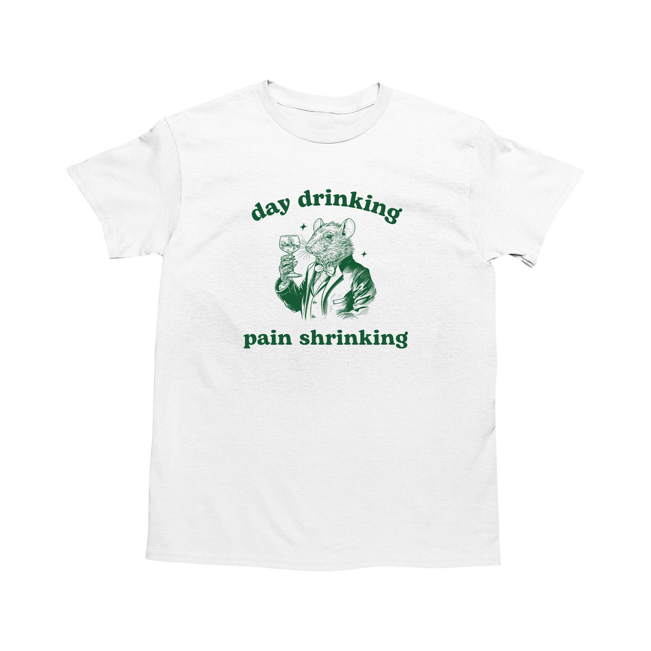 Day Drinking Pain Shrinking, Rat Meme T-shirt, Rat Shirt, Funny Y2K ...