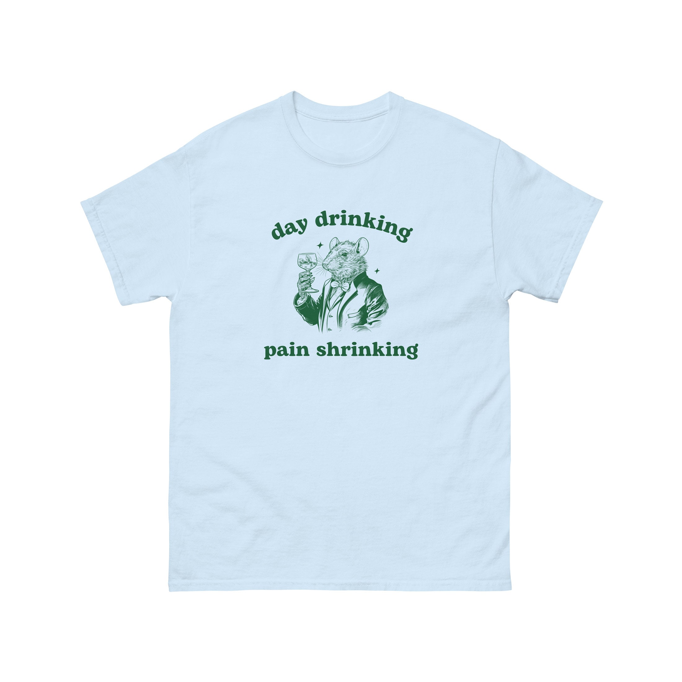 Day Drinking Pain Shrinking, Rat Meme T-shirt, Rat Shirt, Funny Y2K ...
