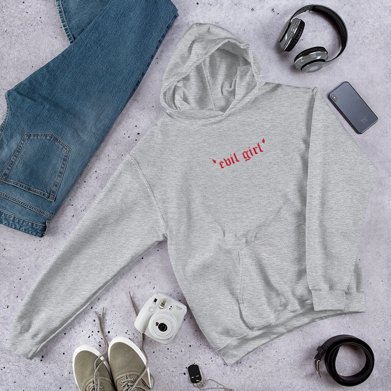 Evil Girl Goth Hoodie goth Clothes, Alt Clothing, Mall Goth Clothing ...