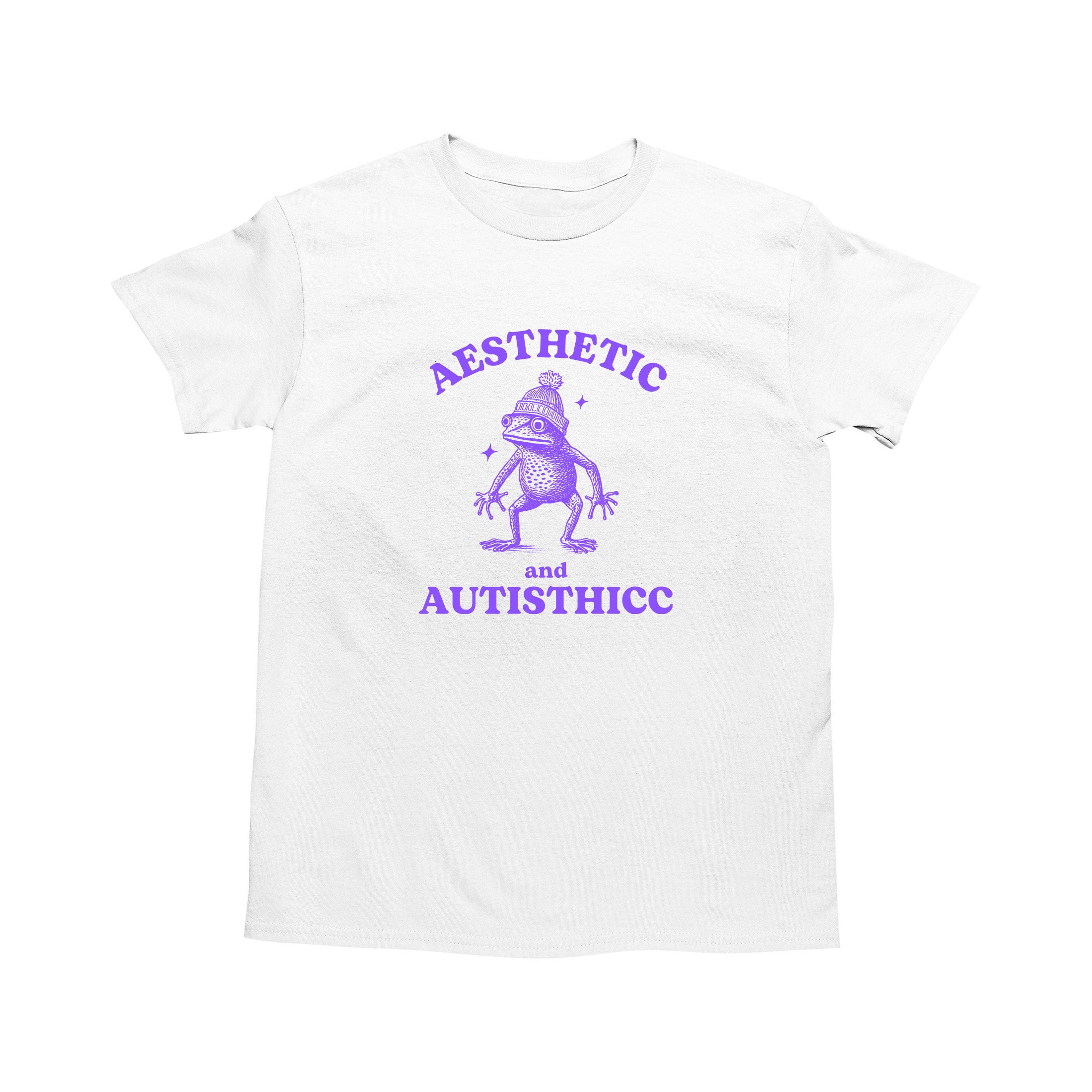 Aesthetic and Autisthicc, Funny Autism Shirt, Frog T Shirt, Dumb Y2k ...