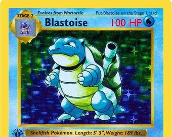 Blastoise Card | Etsy