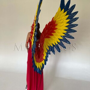 Big Macaw Wings Cosplay Costume Adult, Large Bird Parrot Wings Macaw ...
