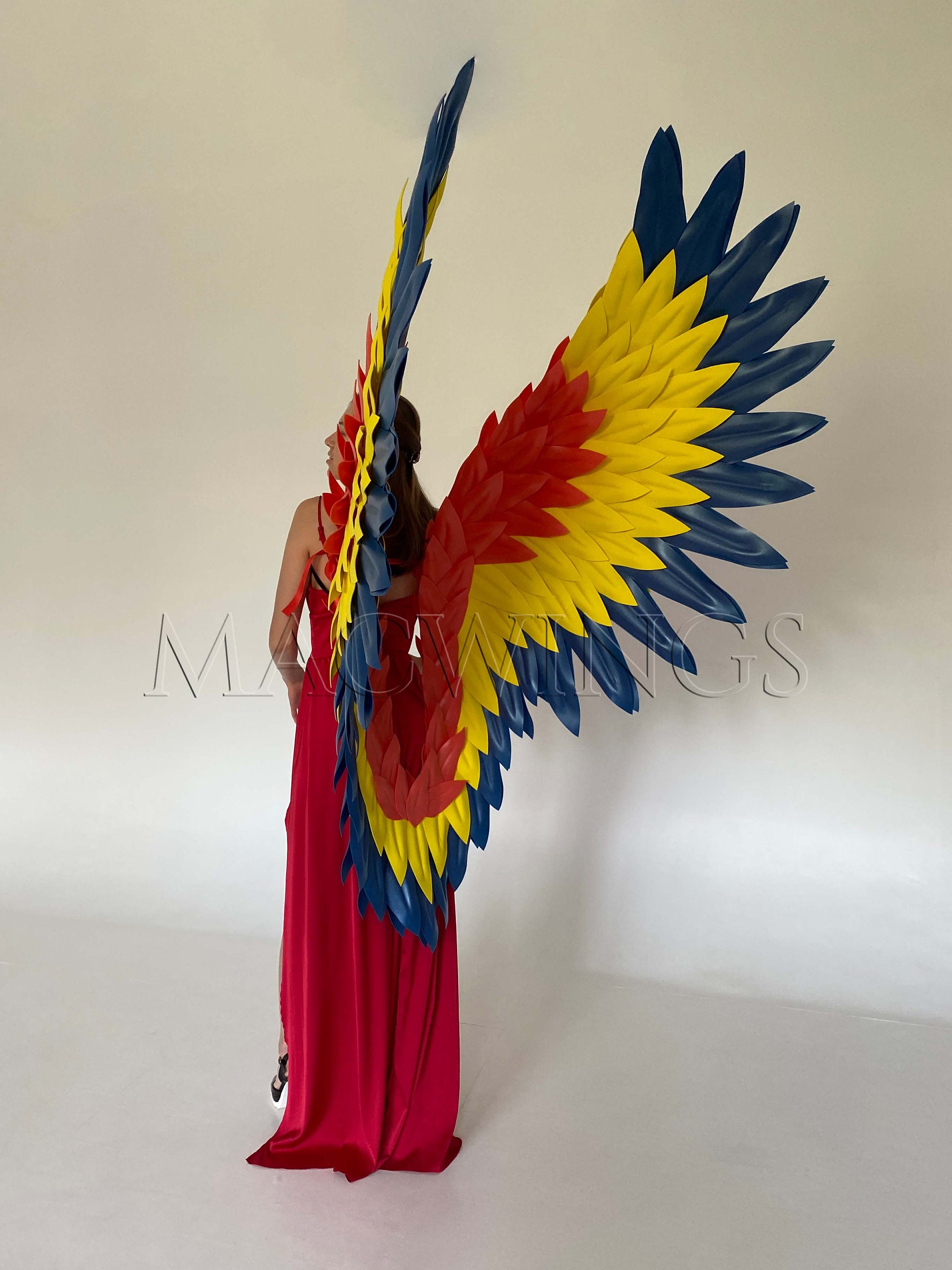 Big Macaw Wings Cosplay Costume Adult, Large Bird Parrot Wings Macaw ...