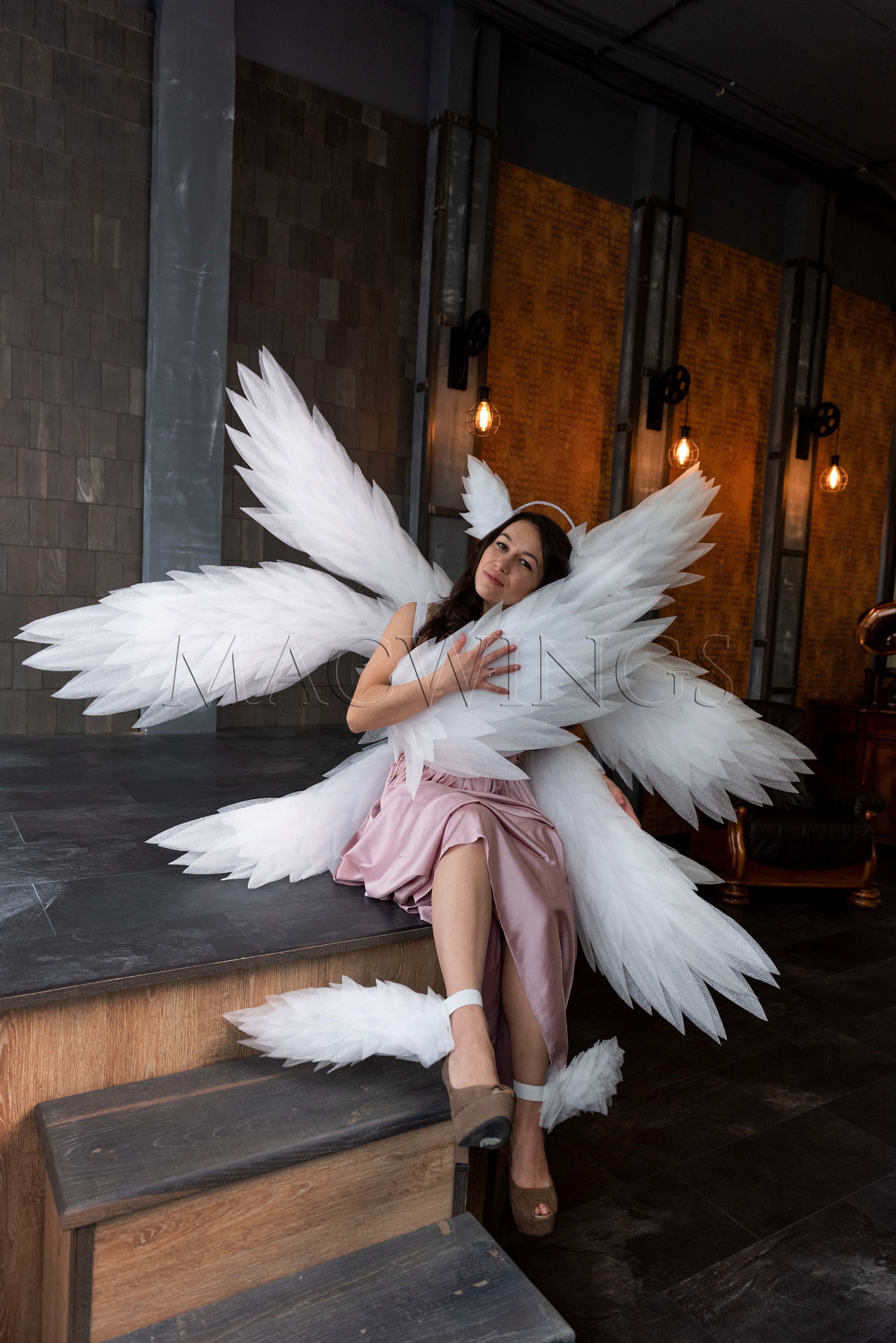 Quadruple Wings Costume White Wings Cosplay Adult Wings - Etsy UK
