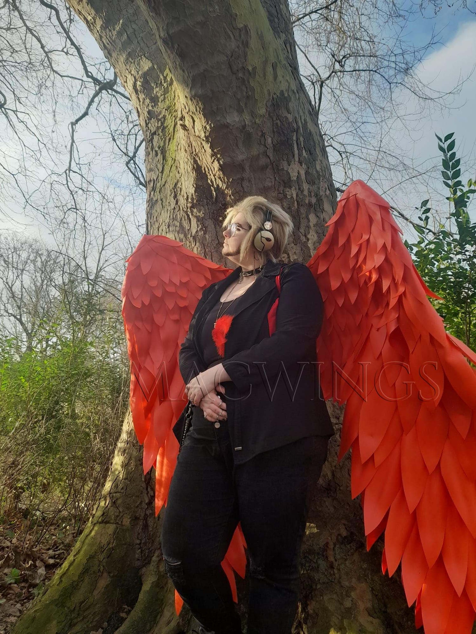 Red Wings Cosplay Large Wings Wings for Cosplay Red Angel - Etsy
