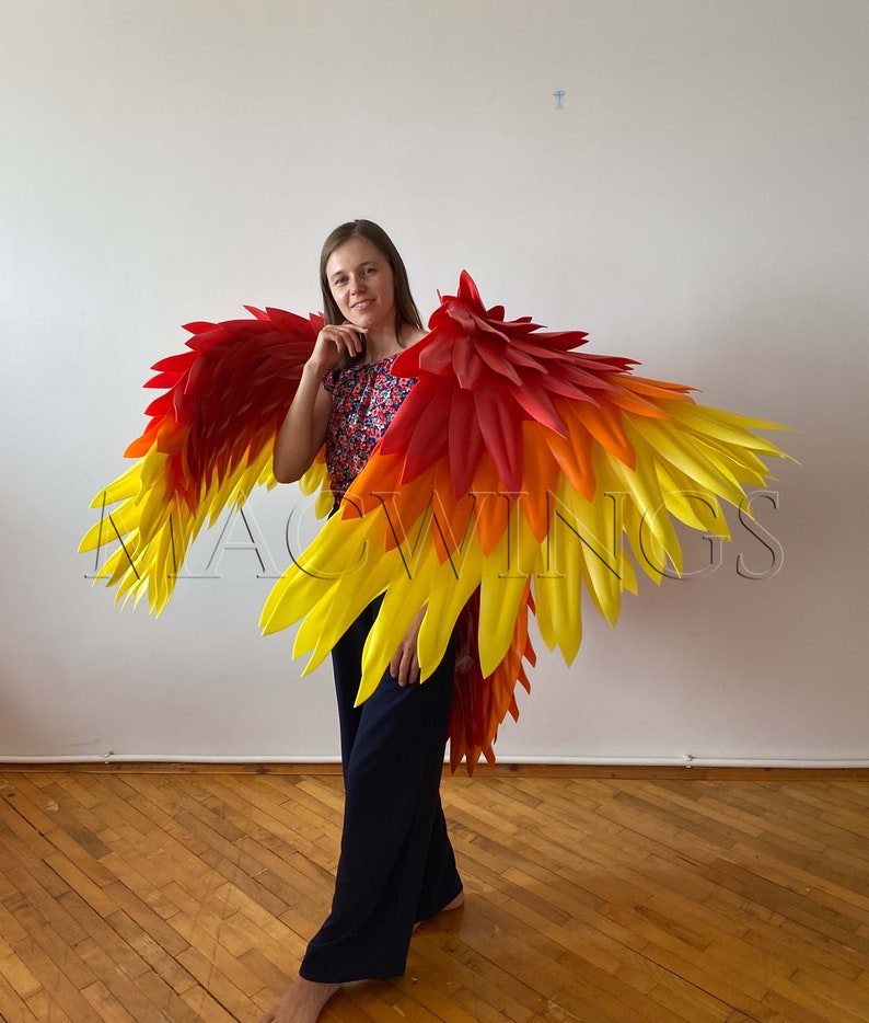 Wings of Fire Red Wings for Cosplay Costume Phoenix Cosplay - Etsy