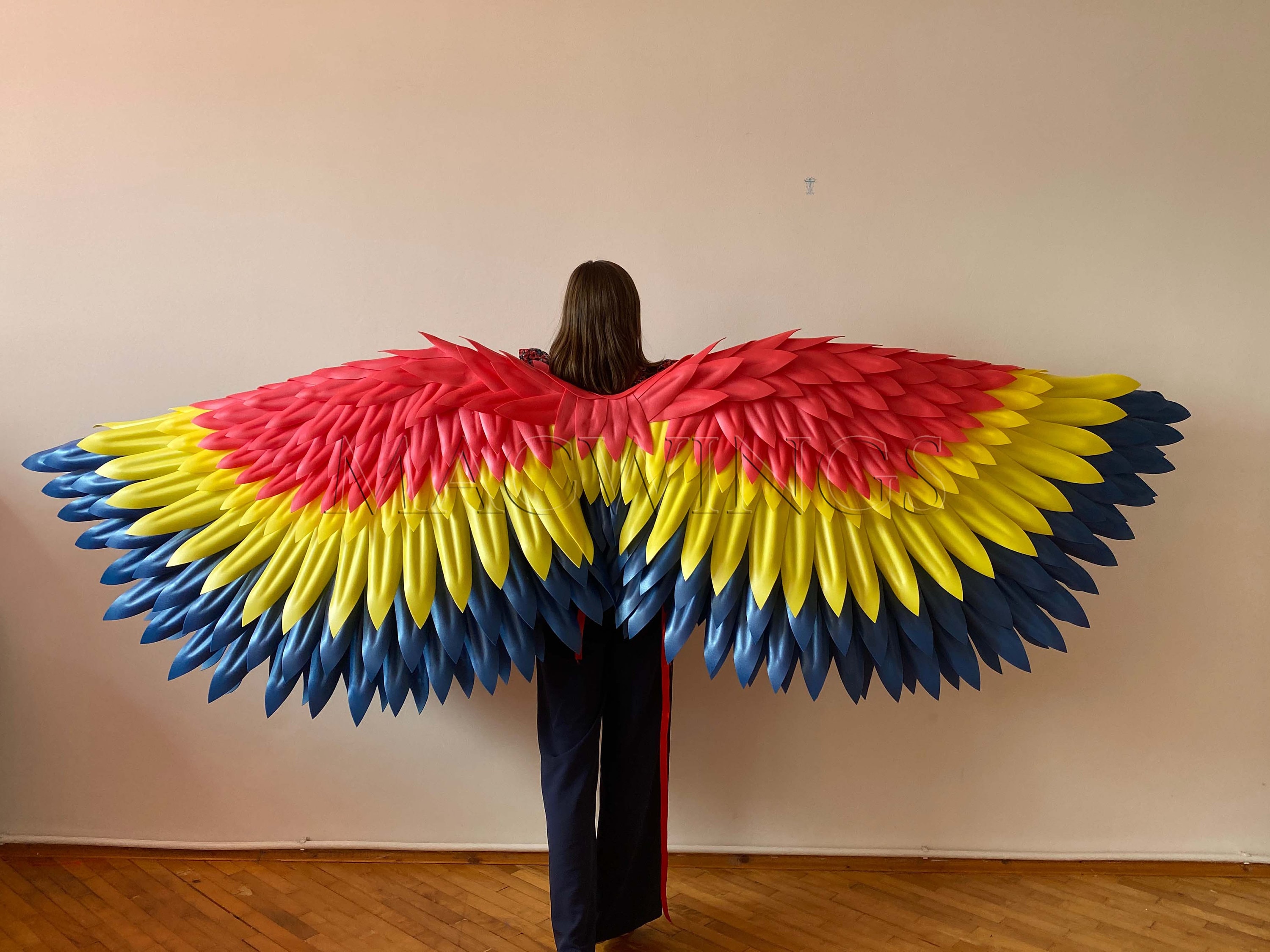 Parrot Wings Costume Macaw Costume Movable Wings for Dance - Etsy