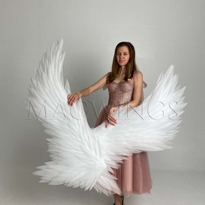 Wings for Photo Booth Angel Wings for Backdrop, White Wings, Selfie ...