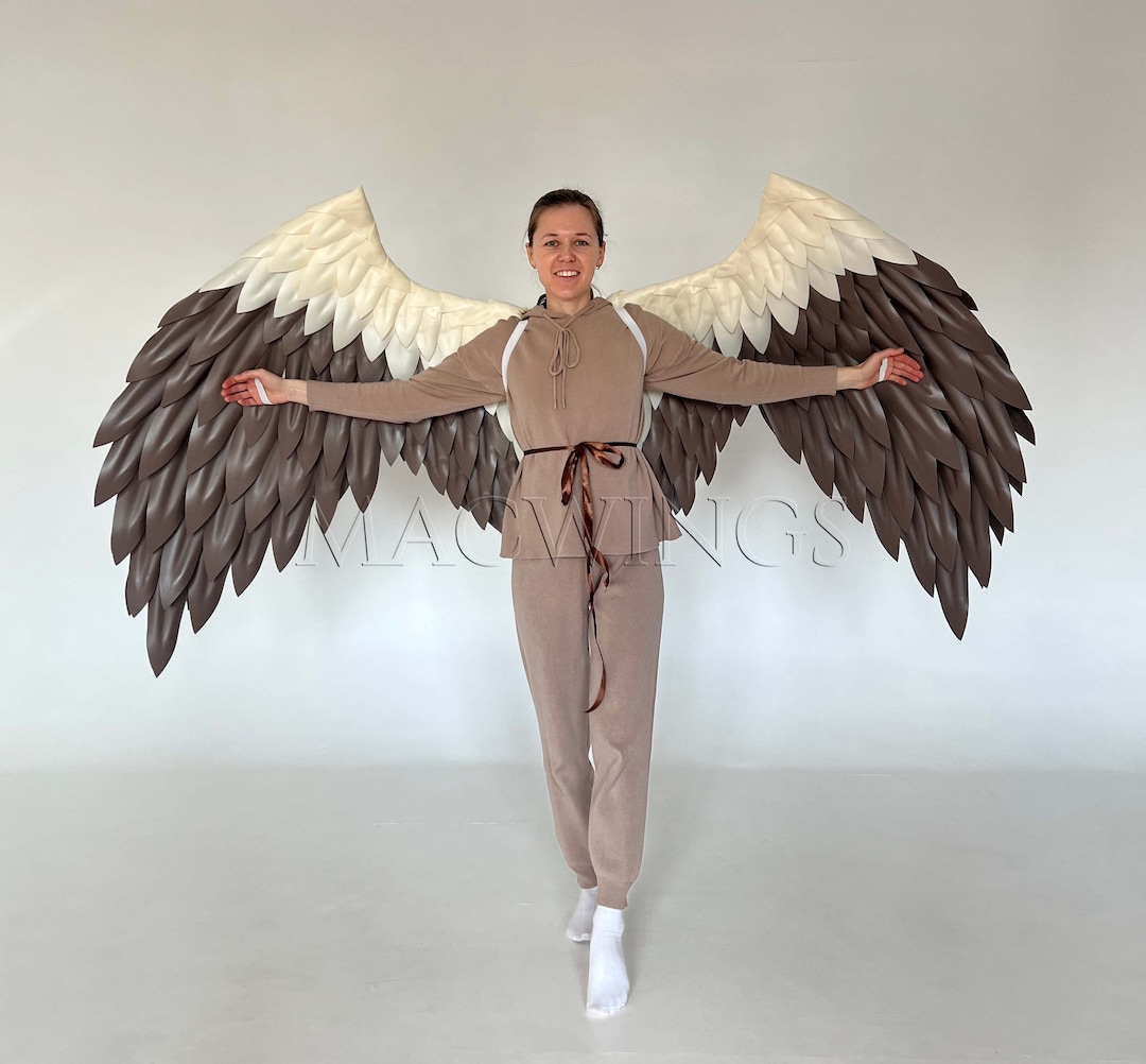 Large Brown Wings, Bird Costume, Angel Wings Costume Cosplay Adult ...