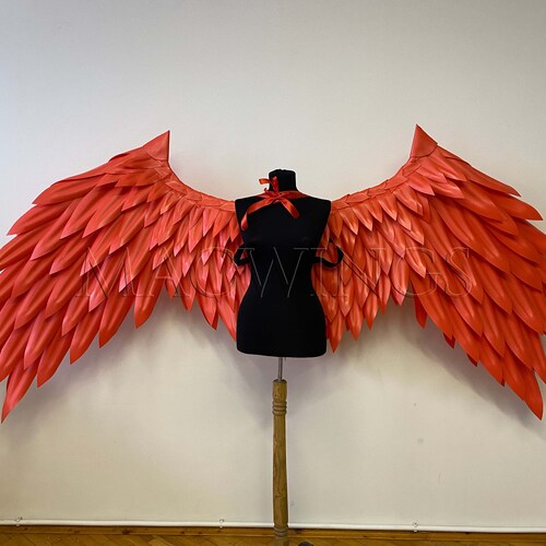 Angel Wings Costume Cosplay Wings Red Angelcostume - Etsy