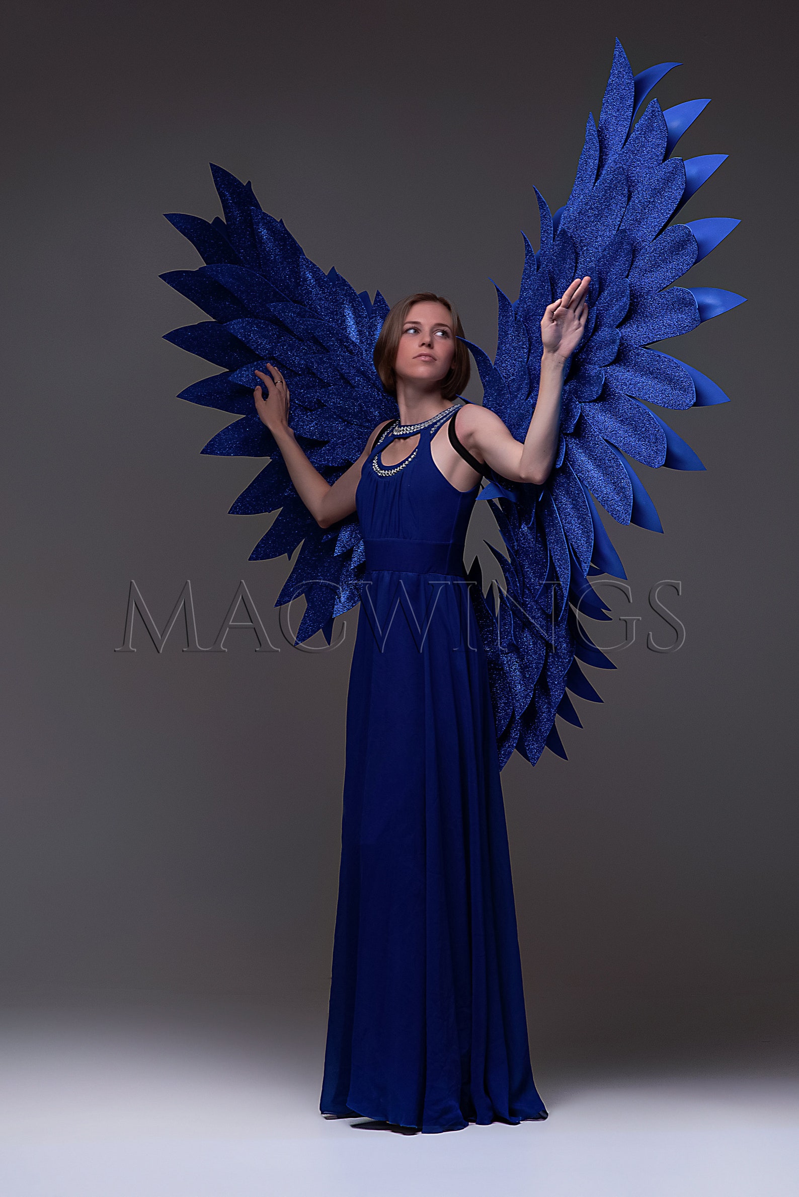 Blue Glitter Wings Extra Large Wings Angel Wings Cosplay | Etsy