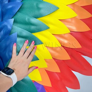 Rainbow Wings, Colorful Wings, Rainbow Outfit, Rainbow Costume, Pride ...
