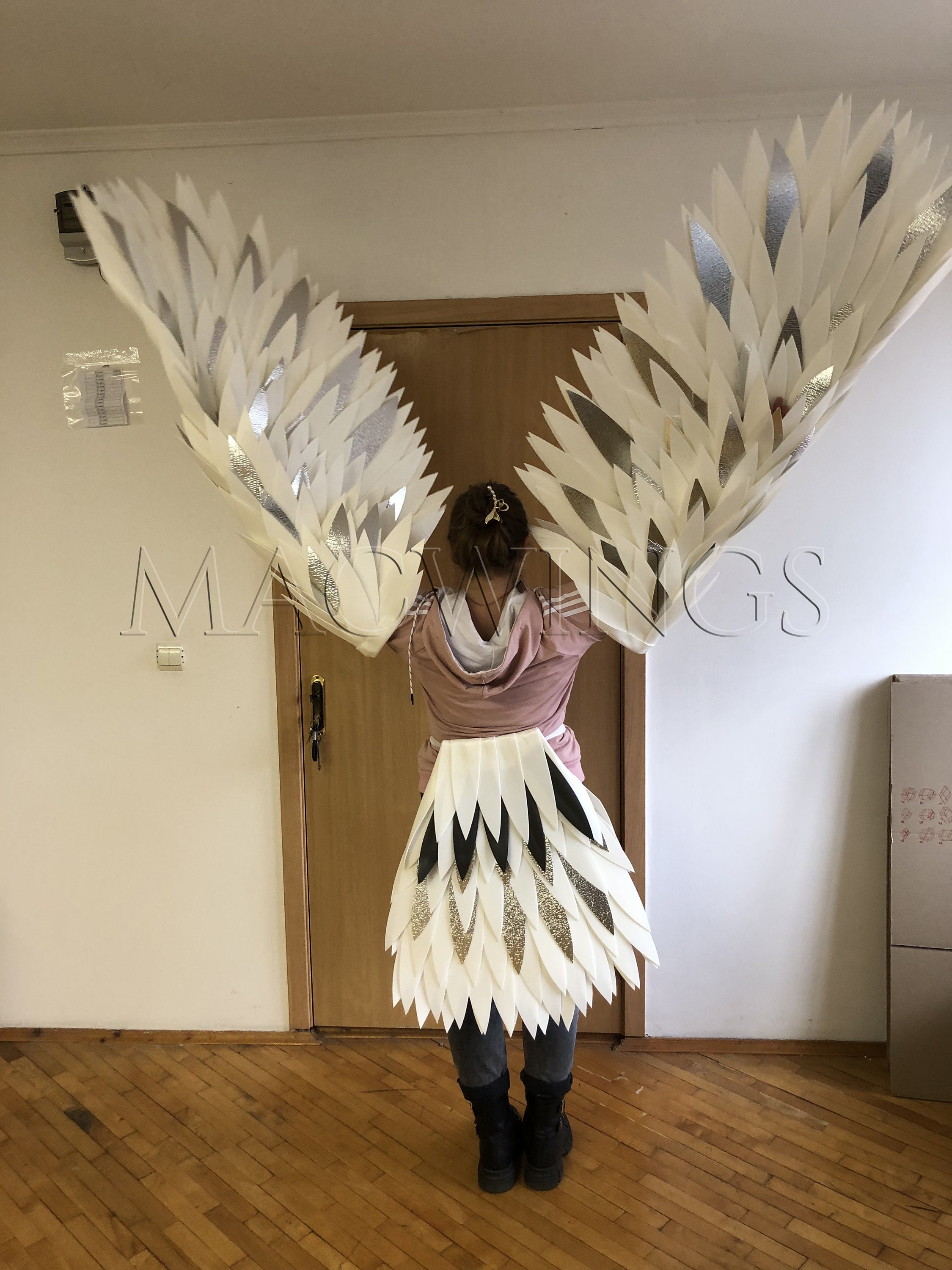 Snow Owl Wings and Tail Bird Wings Arms as Wings Bird Tail | Etsy