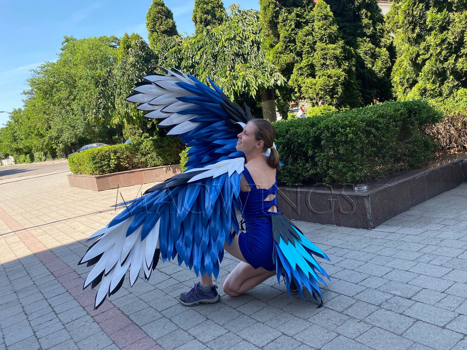 Magpie Costume Wings and Tail, Bird Wings, Arm Wings and Tail, Magpie ...