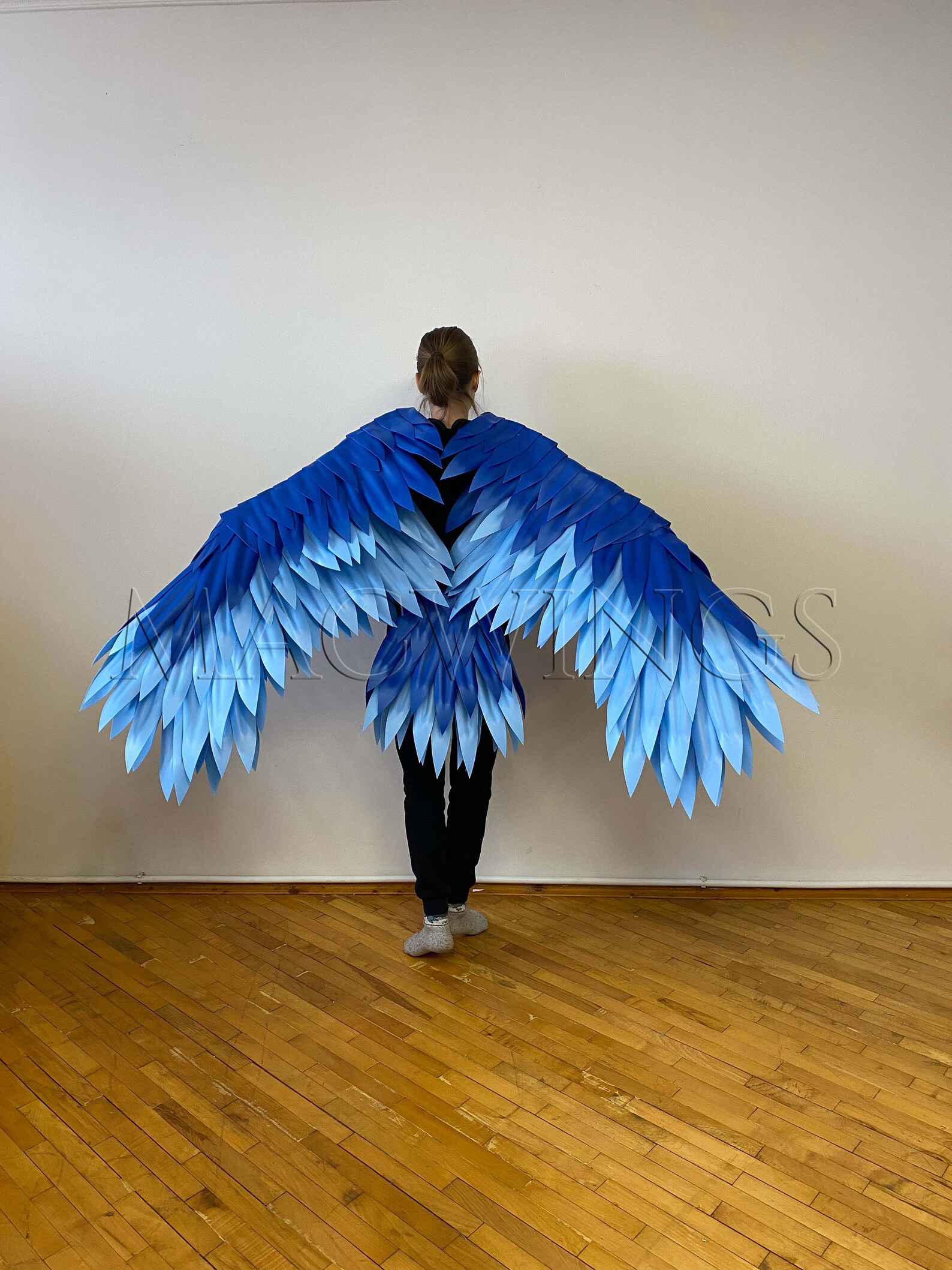 Blue Harpy Wings and Tail Bird Wings Arm Wings Bird Tail - Etsy