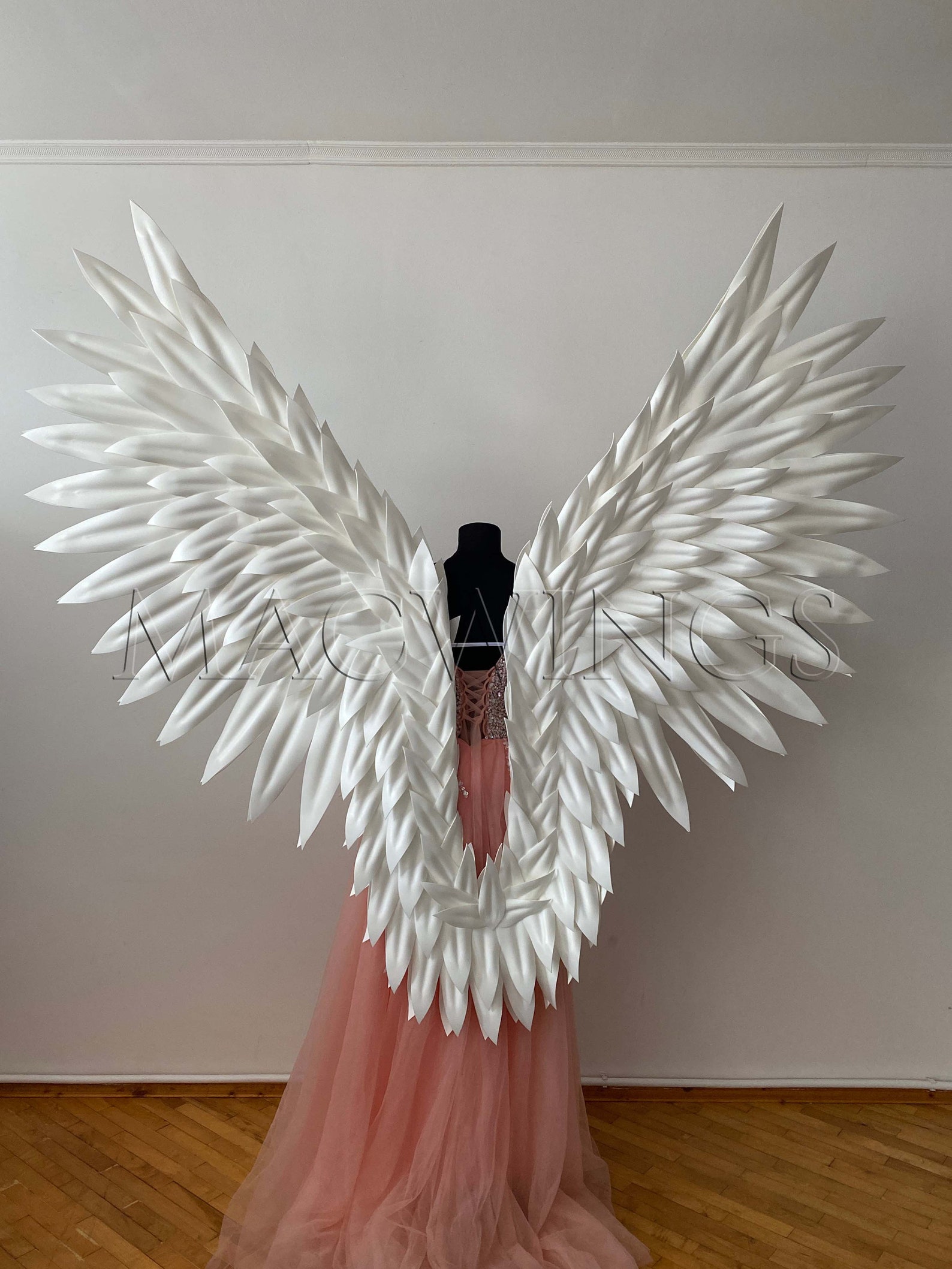 Extra Large White Angel Wings, Opaque White Color, XL Wings, Big Wings ...