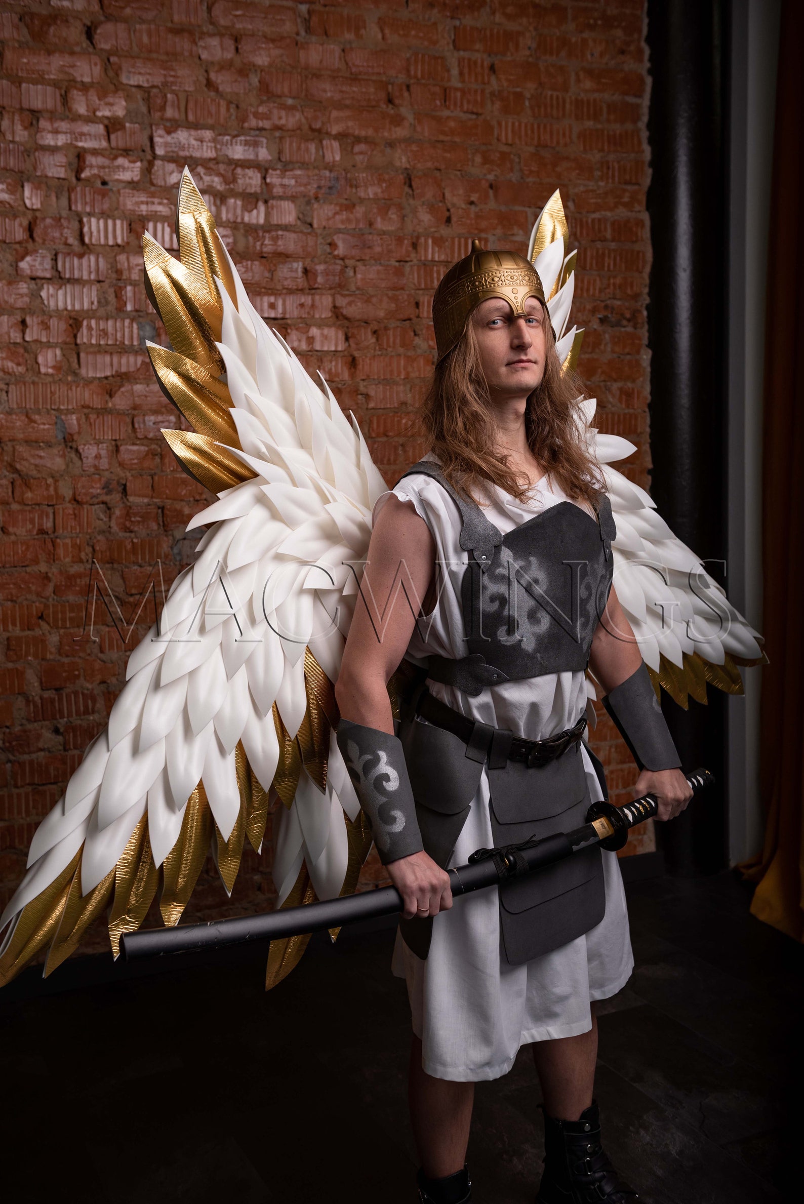 Triple Wings White Gold Wings Shoot for Men Wings for Men | Etsy