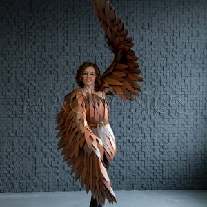 Brown Owl Arm Wings – Bird Costume for Adult Cosplay, Movable Wings for ...