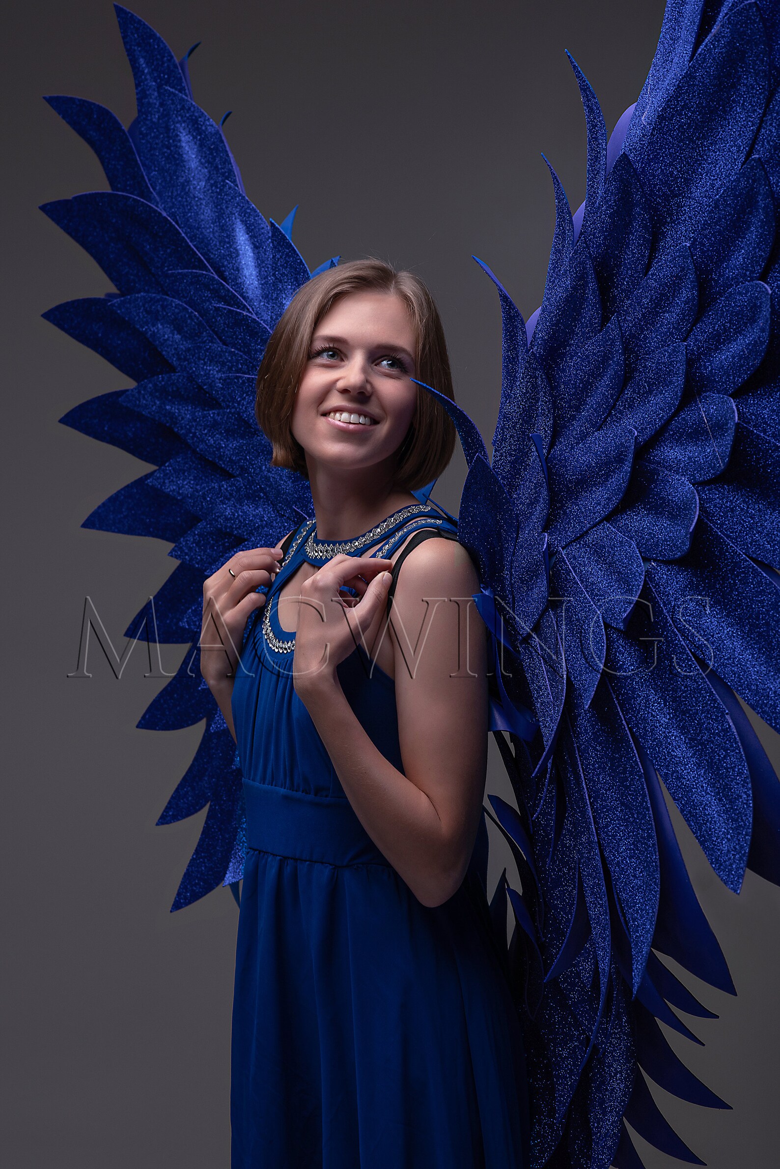 Blue Glitter Wings Extra Large Wings Angel Wings Cosplay | Etsy