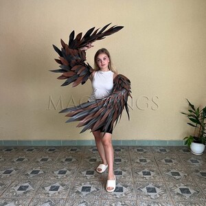 Eagle Wings Costume Cosplay Bird Wings for Arms Harpy Eagle Costume ...