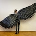 Movable Black Wings, Devil Wings, Fallen Angel Costume Flexible Wings, Adult Bird Wings Cosplay ...